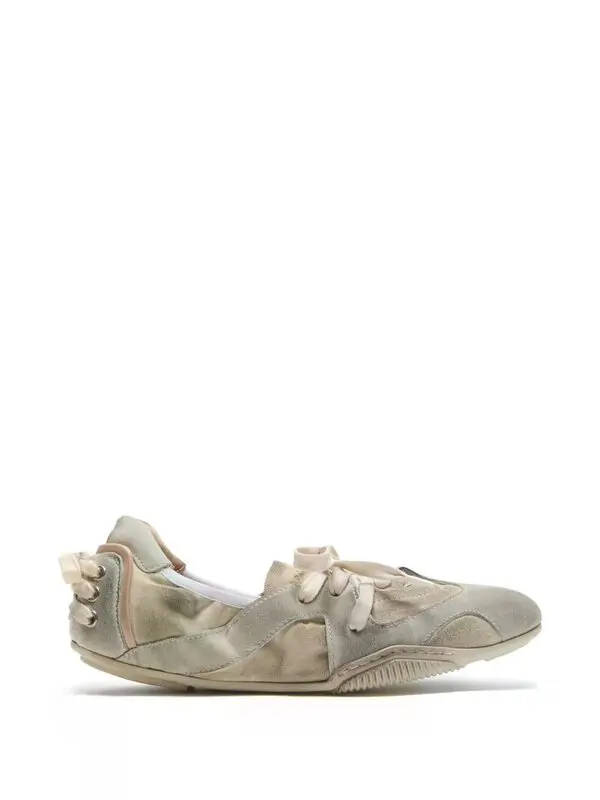 Acne Studios Lace-up Suede Shoes - Grey