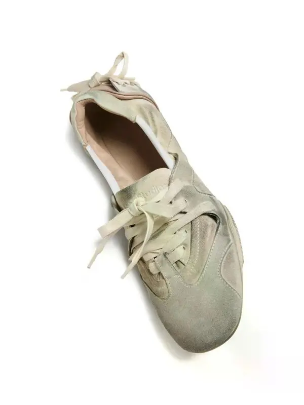Acne Studios Lace-up Suede Shoes - Grey