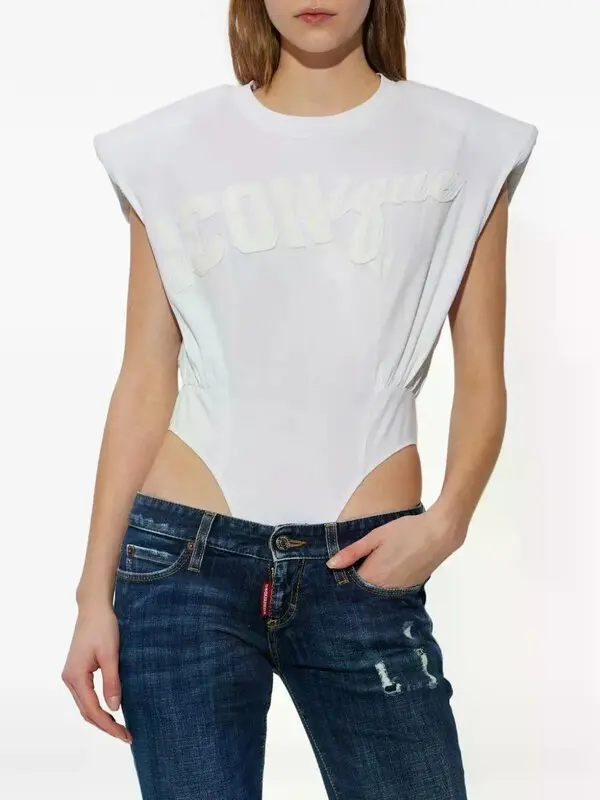 Dsquared2 Iconique" Logo Bodysuit - White