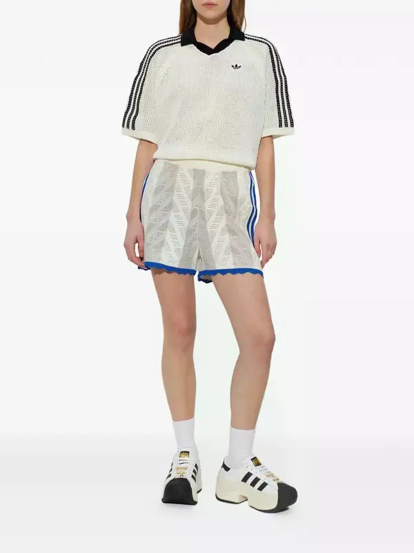 Adidas Firebird Mini Shorts - White