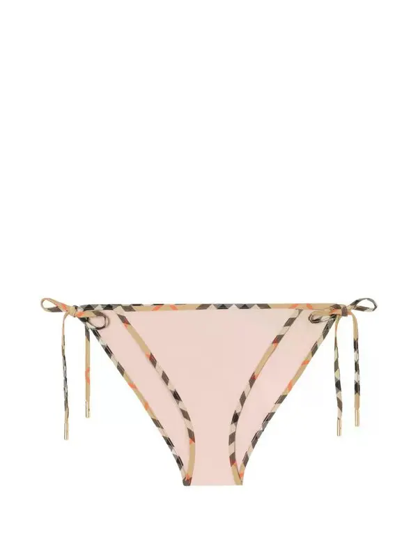 Burberry Check Trim Bikini Briefs - Pink