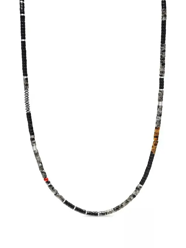 NIALAYA JEWELRY Multi-stone Necklace - Black