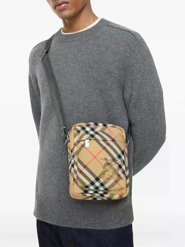 Burberry Check Crossbody Bag - Neutrals