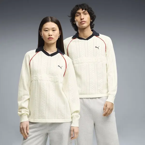 PUMA X Madhappy Pointelle Long Sleeve Jersey - White