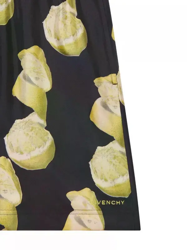 Givenchy Fruit Print Elasticated-waist Shorts