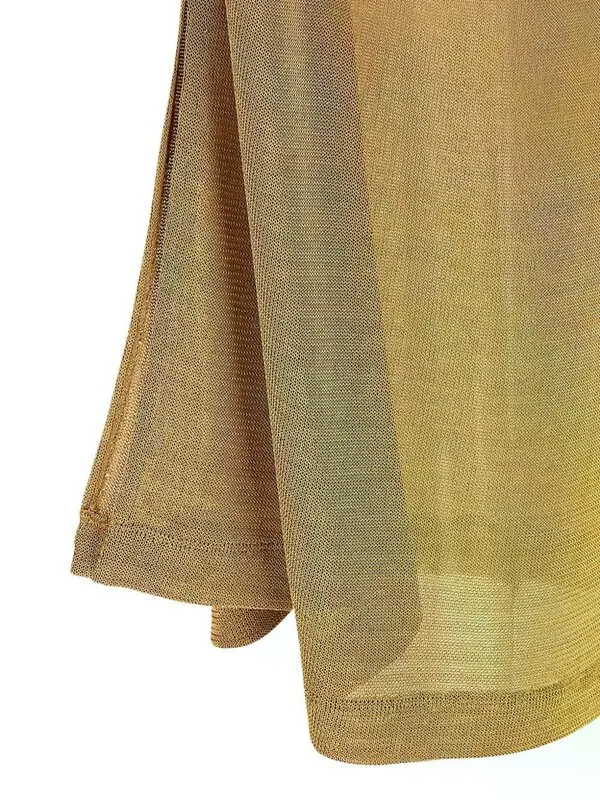 Alberta Ferretti Draping Back Slit Maxi Dress