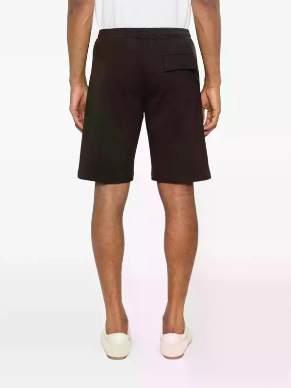 KIRED Pleated Knee-length Shorts - Brown
