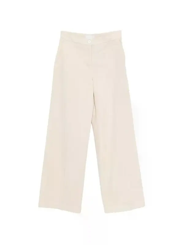 VIA MASINI 80 Wide-leg Trousers - Neutrals