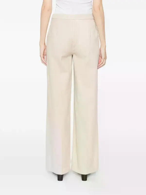 VIA MASINI 80 Wide-leg Trousers - Neutrals