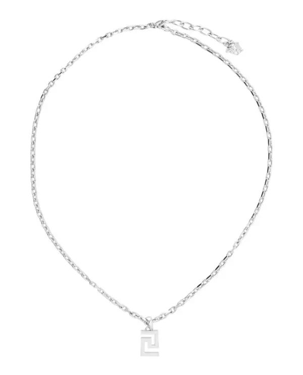 Versace Greca Chain Necklace - Silver