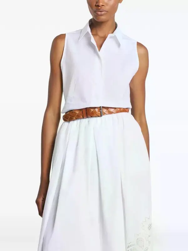 FAY Sleeveless Button Down Shirt