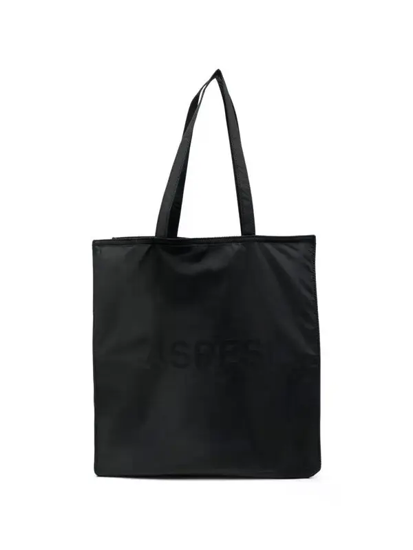 Aspesi Logo-print Tote Bag - Black