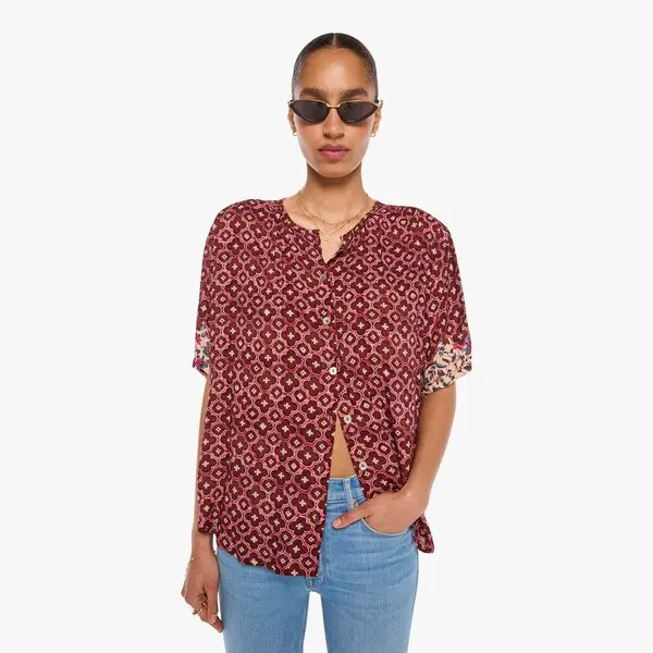 Natalie Martin Violet Mosaic Spice Top