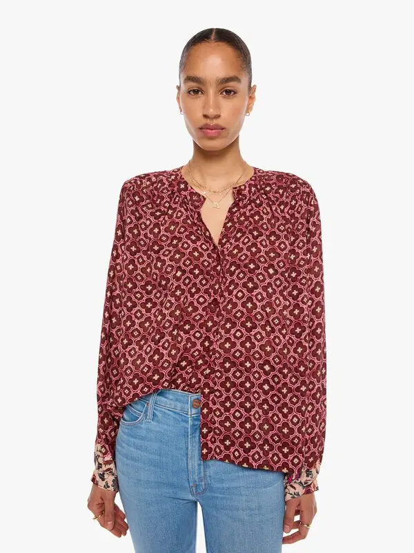 Natalie Martin Tolan Mosaic Spice Shirt - Red