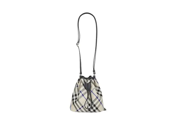 Burberry Mini Check Bucket Bag