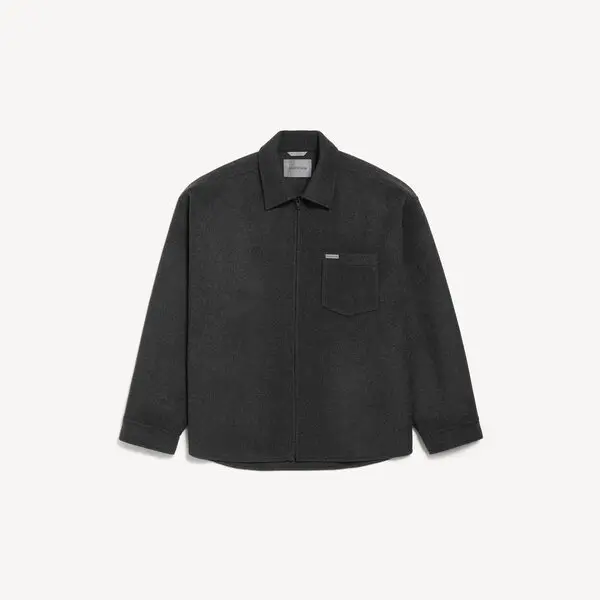 Balenciaga Brushed Wool Overshirt