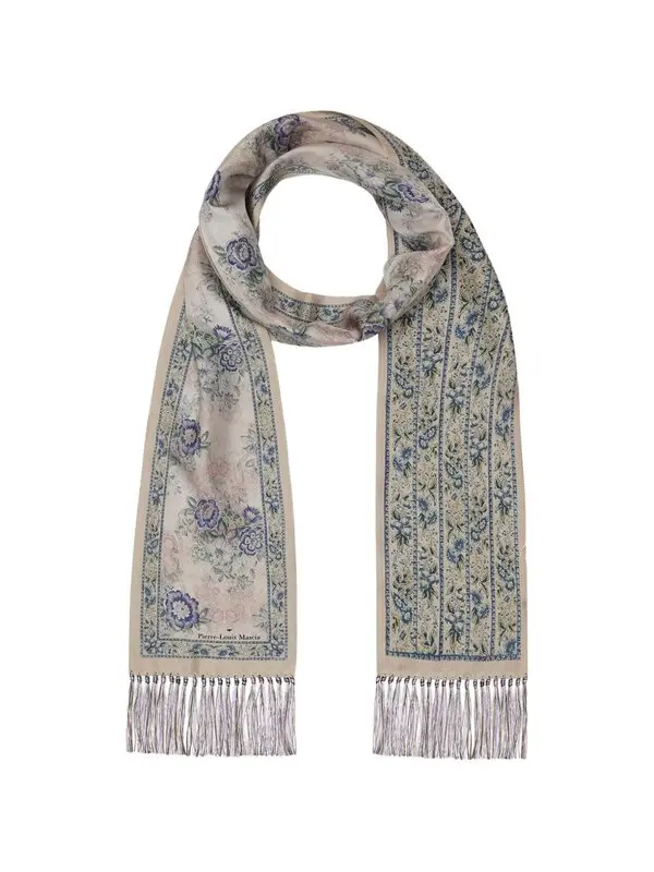 PIERRE-LOUIS MASCIA Printed Silk Scarf - Pink