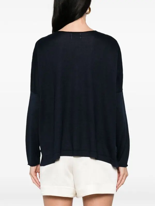 BEYOU Cashmere And Silk V-neck Sweater