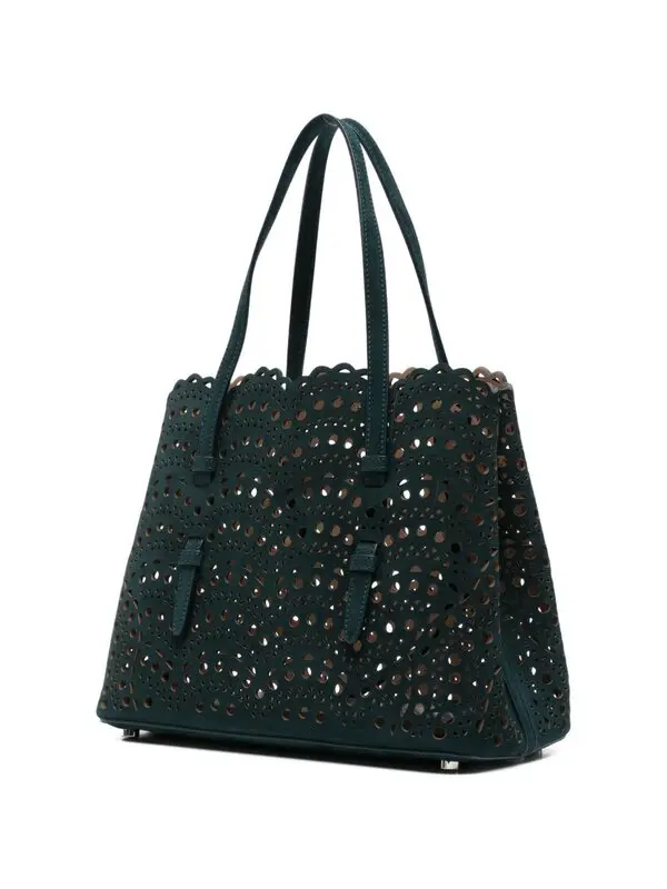 Alaïa Mina 25 Leather Handbag - Blue