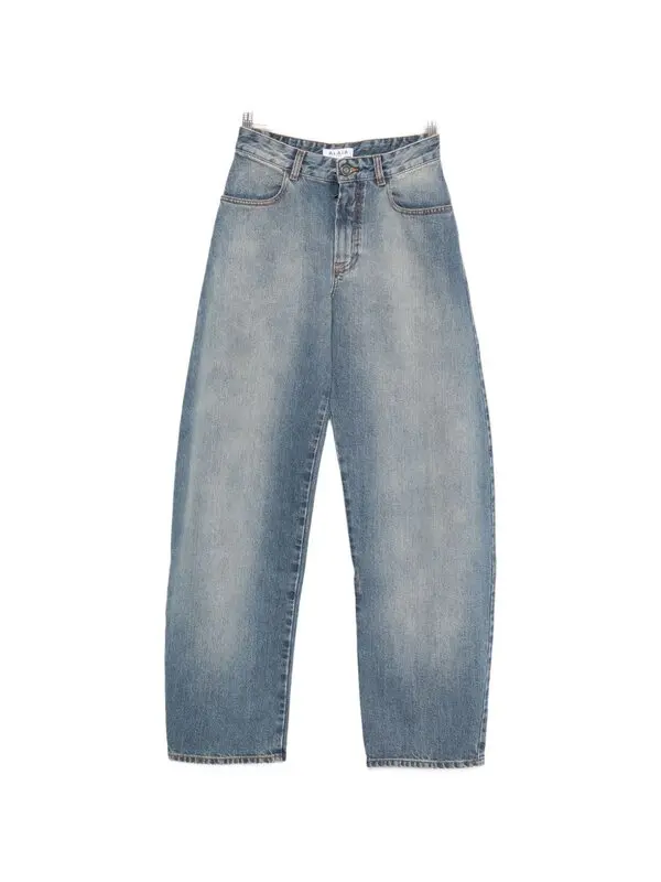 Alaïa Round Denim Jeans - Blue