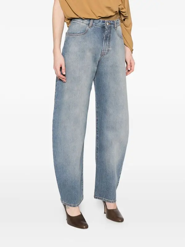 Alaïa Round Denim Jeans - Blue