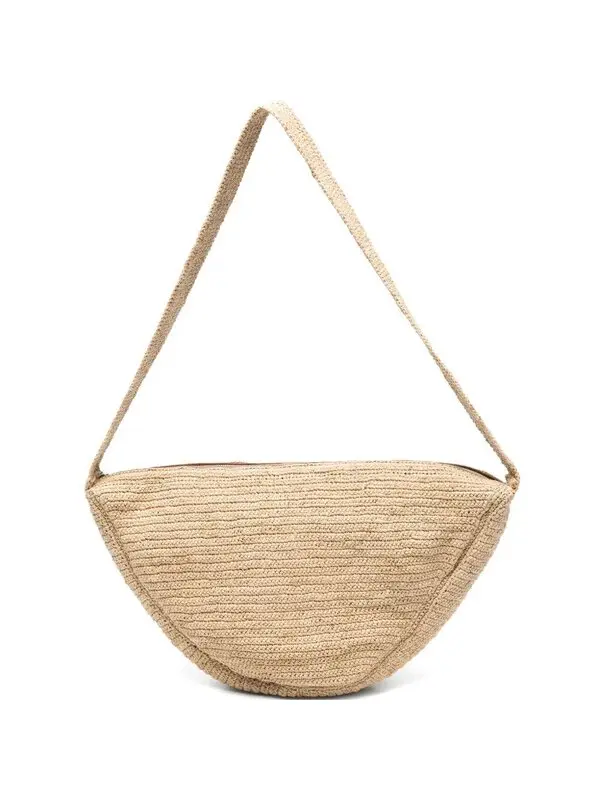 IBELIV Luna Raffia Satchel - Beige