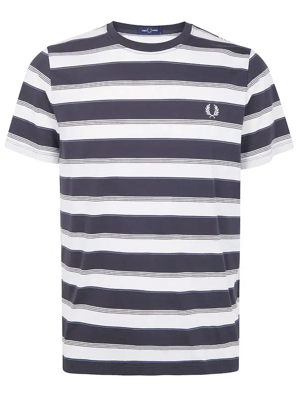 Fred Perry Fine Stripe T-shirt - Gray