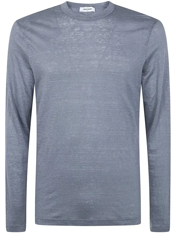 GRAN SASSO Logo Print Long Sleeves T-shirt