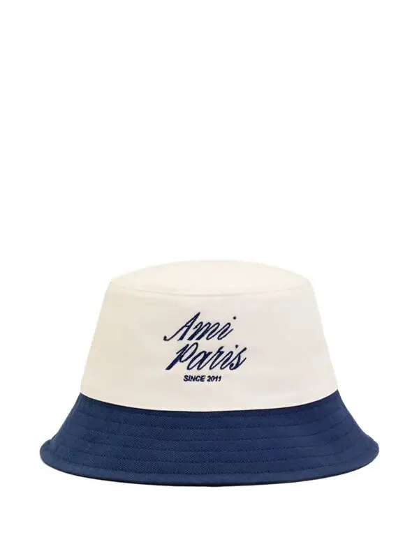 Ami Bicolor Bucket Hat - Blue