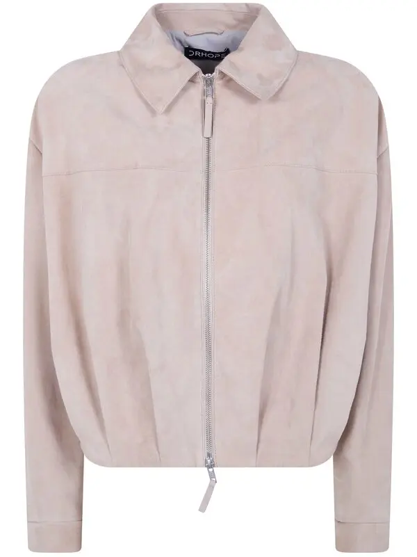 DRHOPE Suede Bomber - Beige
