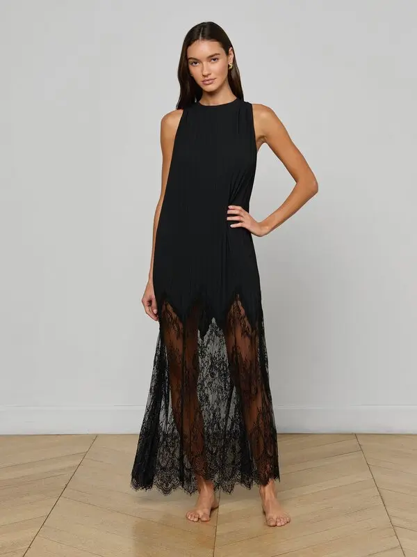 L'Agence Adalynn Cover-up Dress - Black