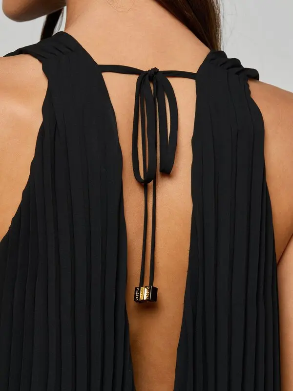 L'Agence Adalynn Maxi Dress With Lace Trim