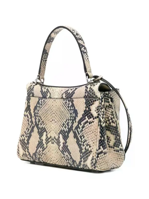 Balenciaga Rodeo Snakeskin-effect Tote - Neutrals