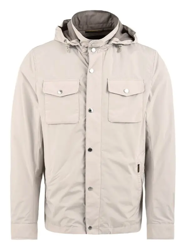 MOORER Buttoned Jacket With Hood