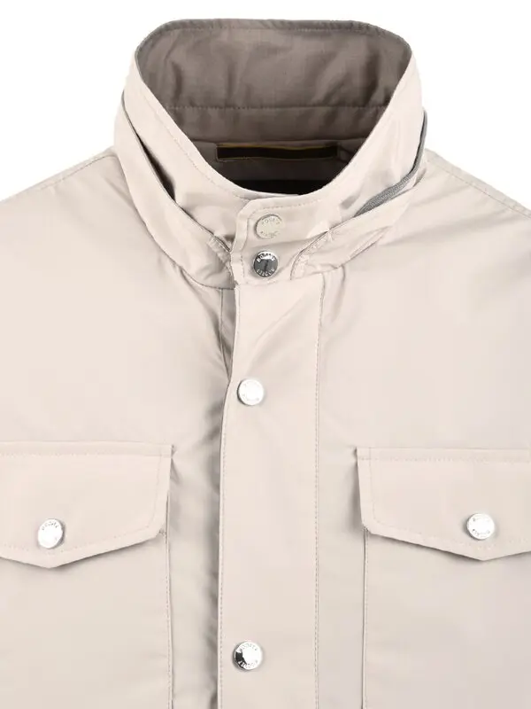 MOORER Buttoned Jacket With Hood