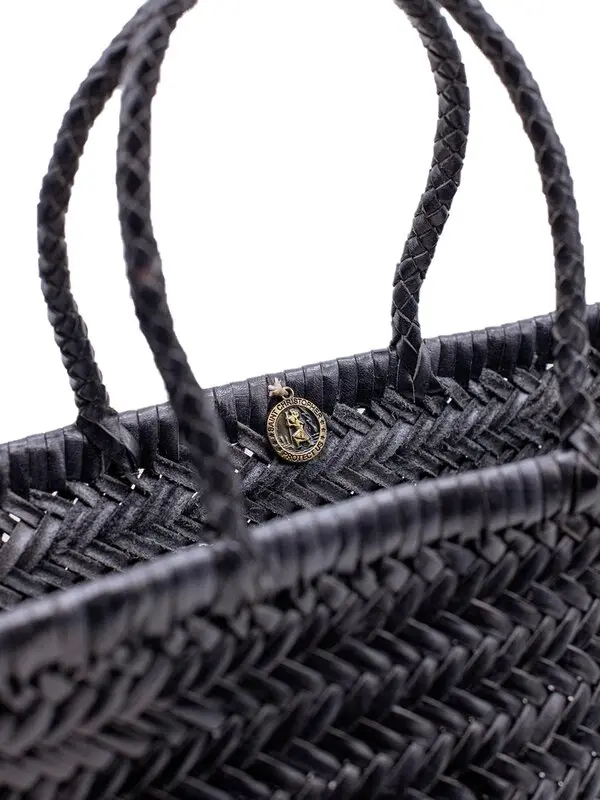 Dragon Diffusion Handwoven Basket Tote - Black