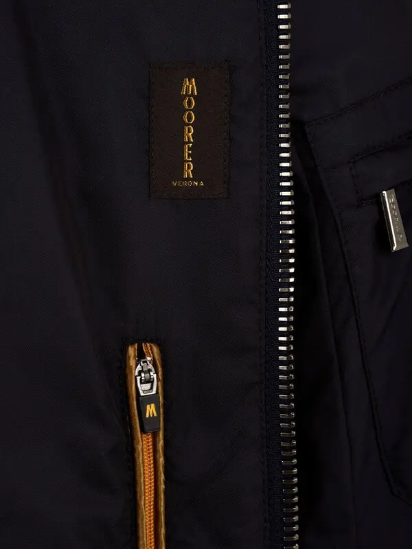MOORER Acqua Line Bomber Jacket