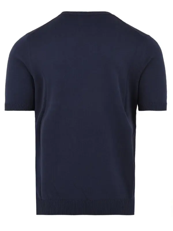Malo Regular Fit Short Sleeve Sweater - Blue