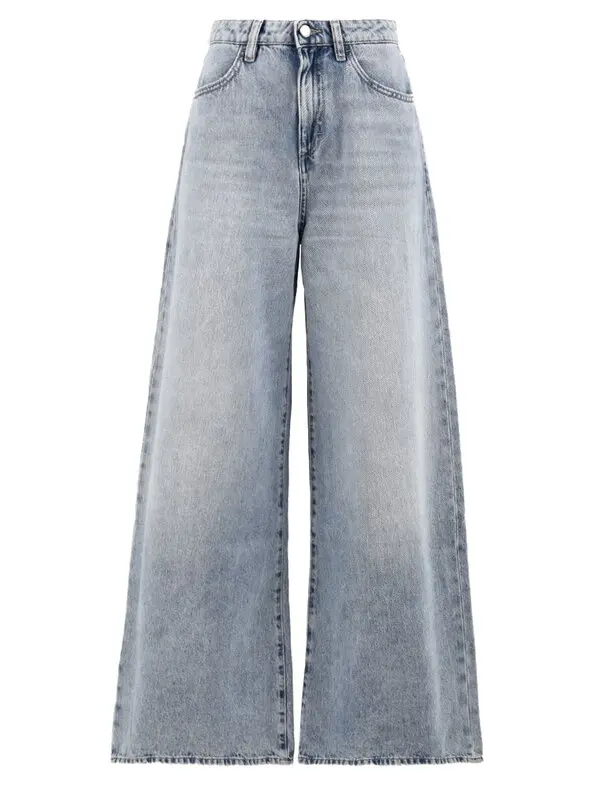 ICON DENIM LOS ANGELES Kendall Wide Leg Jeans - Blue