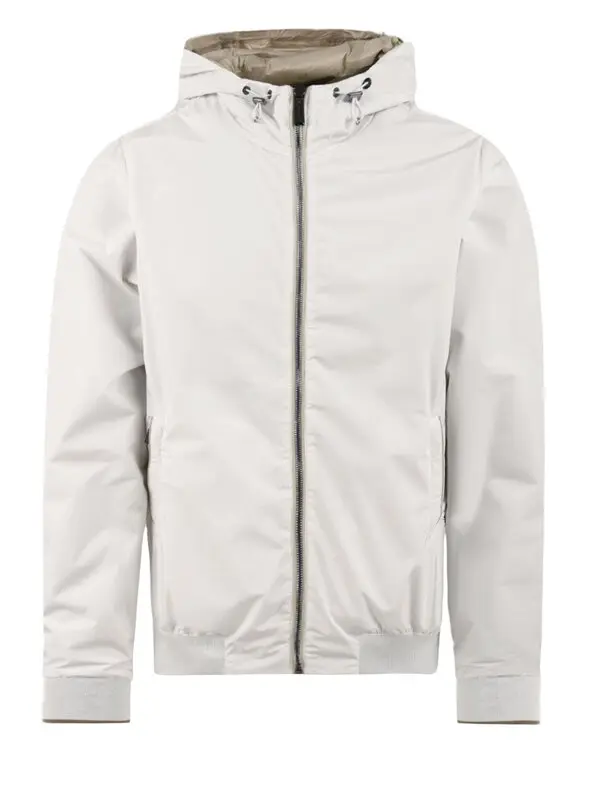 MOORER Reversible Technical Hooded Jacket - White