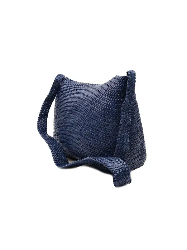 Dragon Diffusion Santa Marta Woven Buffalo Leather Bag - Blue