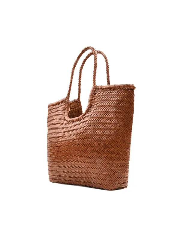 Dragon Diffusion Woven Tote Handbag - Brown