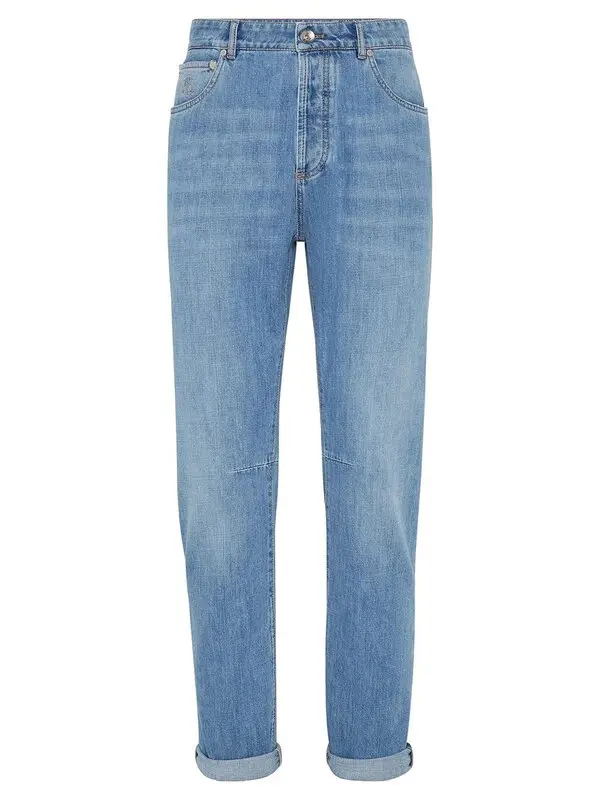 Brunello Cucinelli Lightweight Denim Five-pocket Trousers