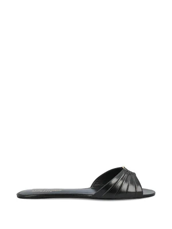 Saint Laurent Babylone Slides - Black
