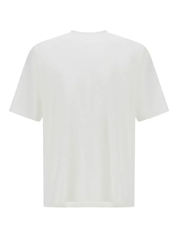 Herno Stretch-cotton Jersey T-shirt With Scuba Details - White