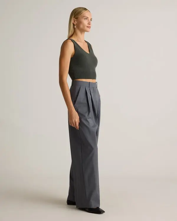 Quince Mongolian Cashmere Cropped Tank Top