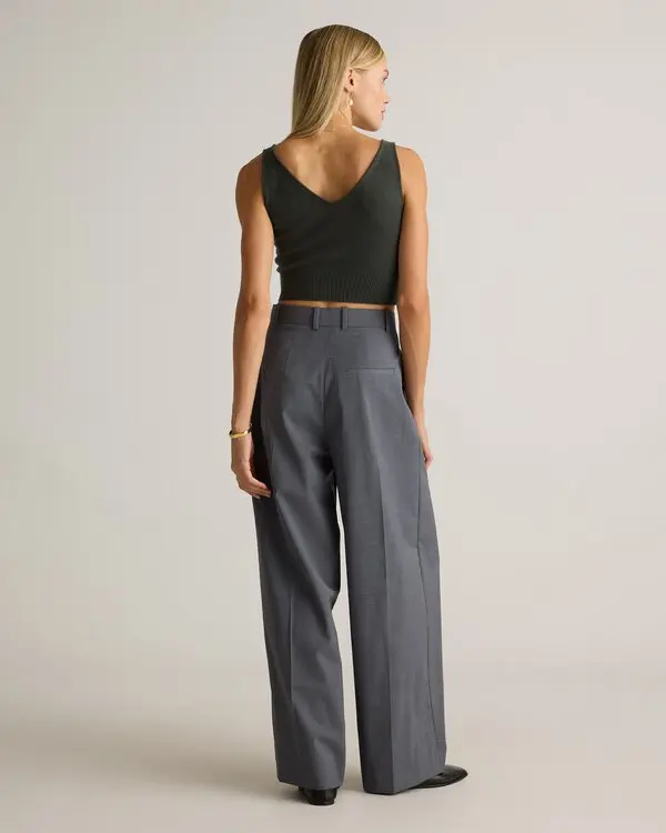 Quince Mongolian Cashmere Cropped Tank Top