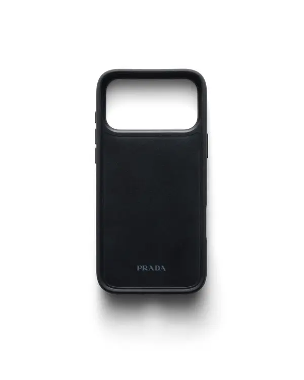 Prada Saffiano Leather Case For Iphone 17 Pro Max - Orange