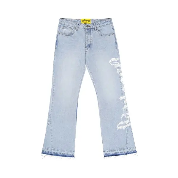 GODSPEED Og Logo Flared Denim - Blue