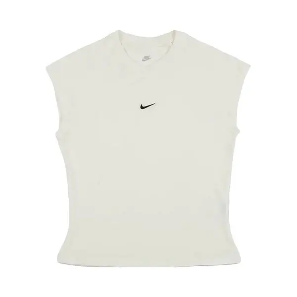 Nike Nsw Knit Ribbed Top - White